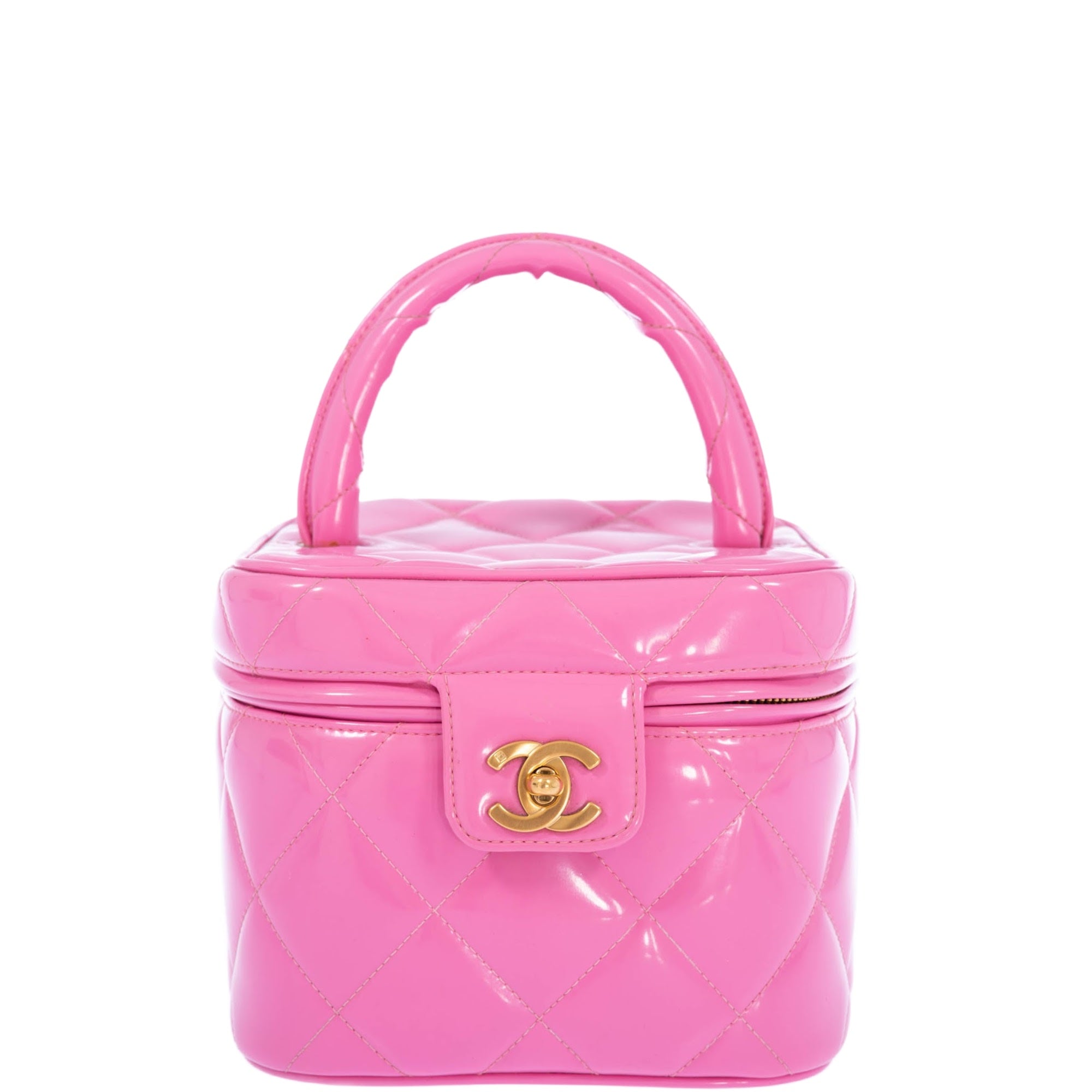 Chanel Vintage 1995 Barbie Collection Pink Heart Mirror Vanity Case an ...