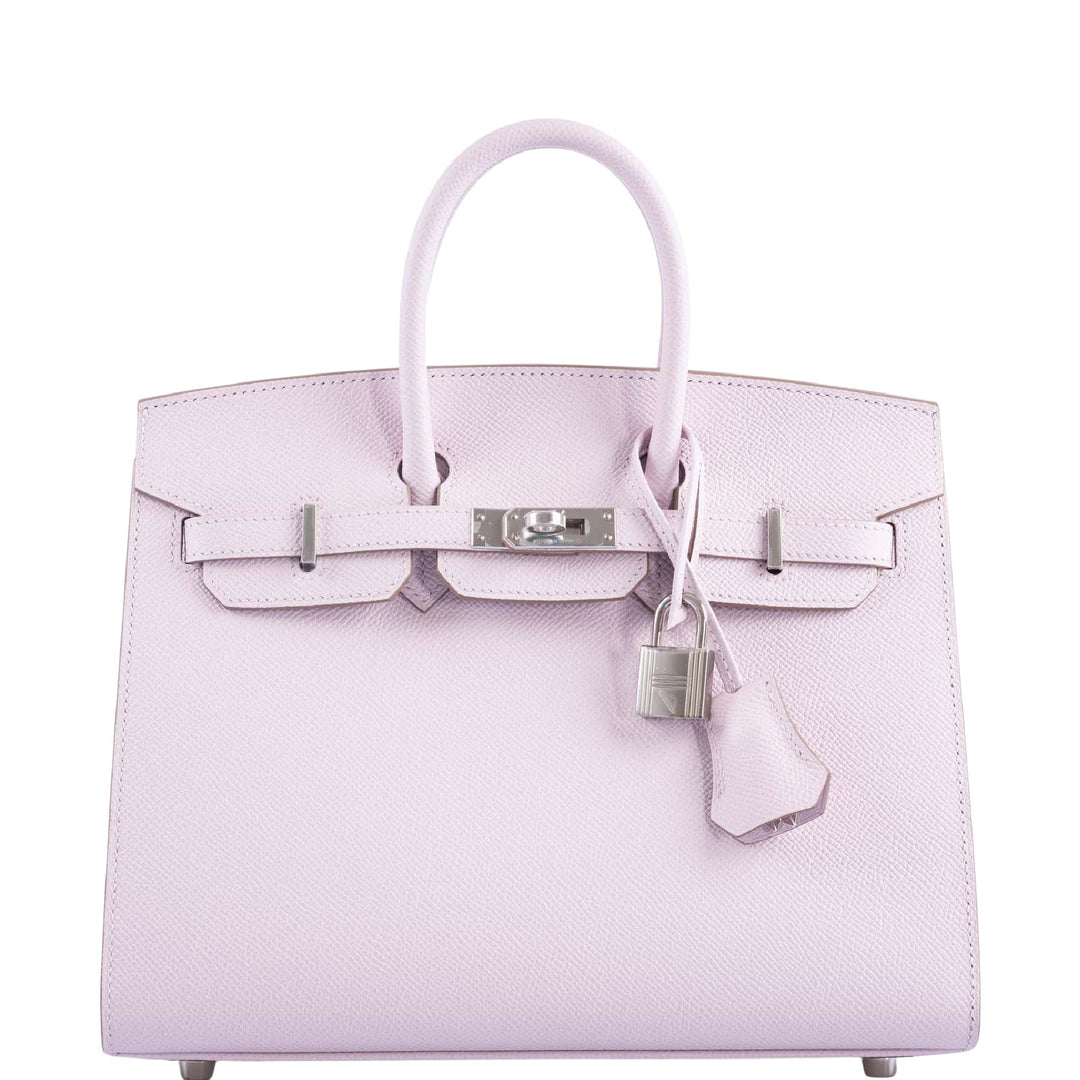 Hermès Birkin 25 Sellier Mauve Pale Epsom Palladium Hardware – JaneFinds