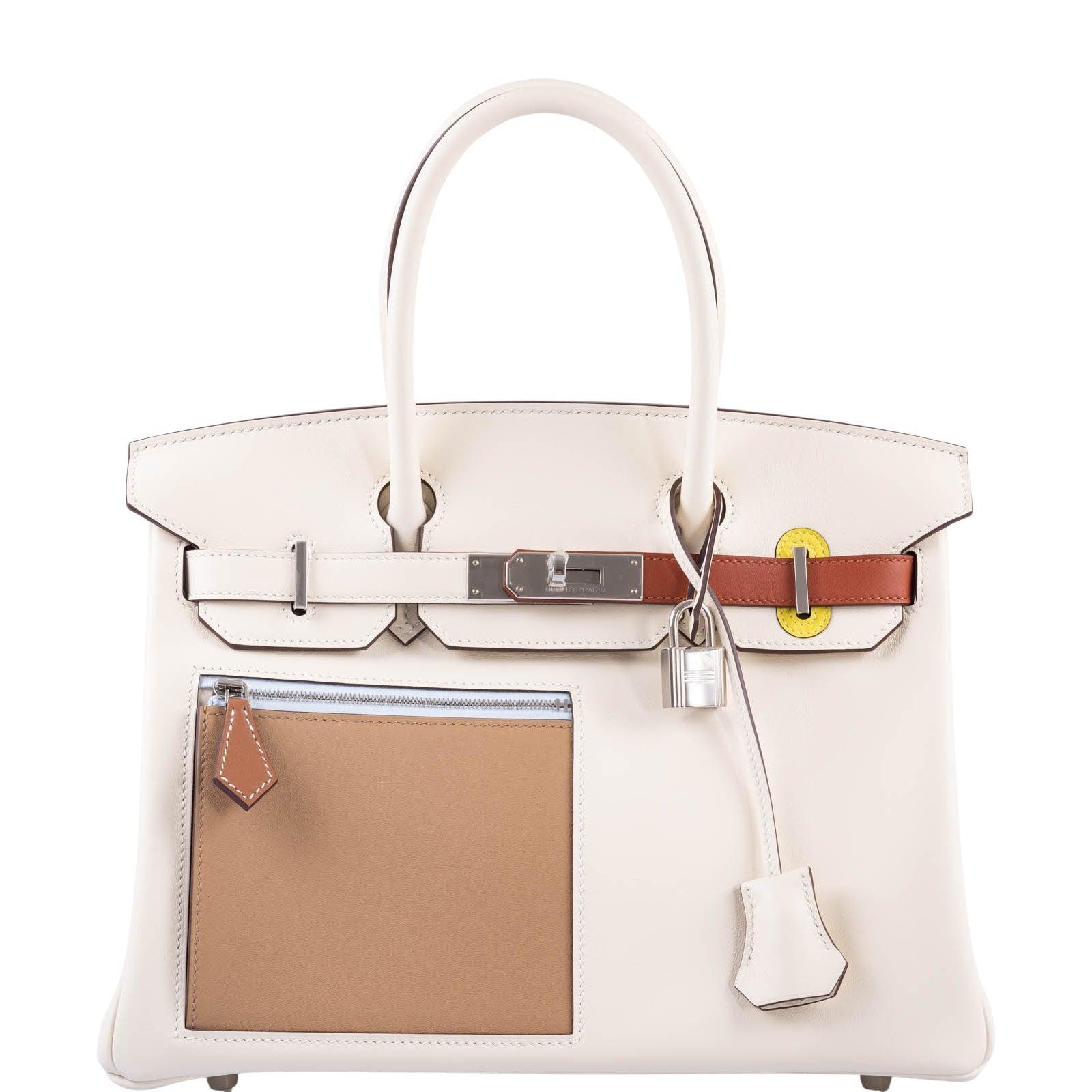 Hermès Birkin 30 Colormatic Nata, Chai and Cuivre Swift Palladium Hard ...
