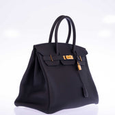 Hermès Birkin 35 Black Togo Gold Hardware | JANEFINDS
