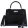 Hermès Kelly 25 Sellier Noir Shiny Porosus Crocodile Palladium Hardwar ...