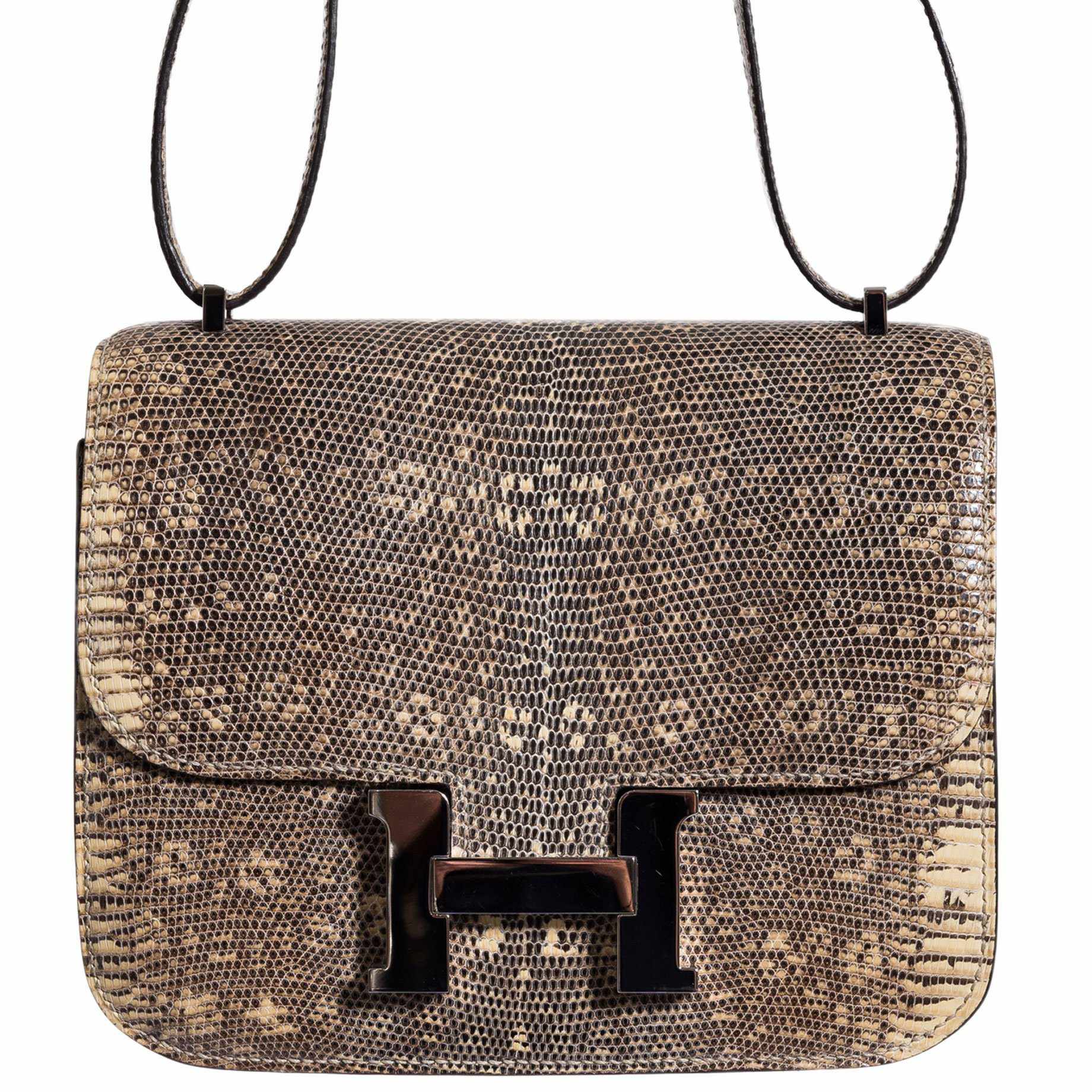Hermès Mini Constance 18 Ombre Lizard Palladium Hardware | JANEFINDS