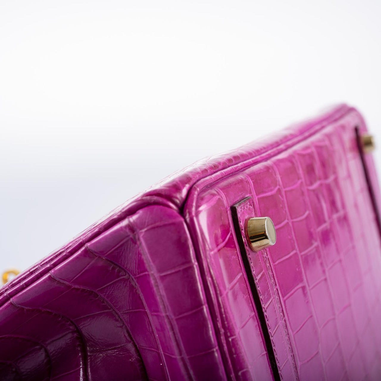 Hermès Birkin 30 Rose Scheherazade Shiny Niloticus Crocodile Gold Hard ...