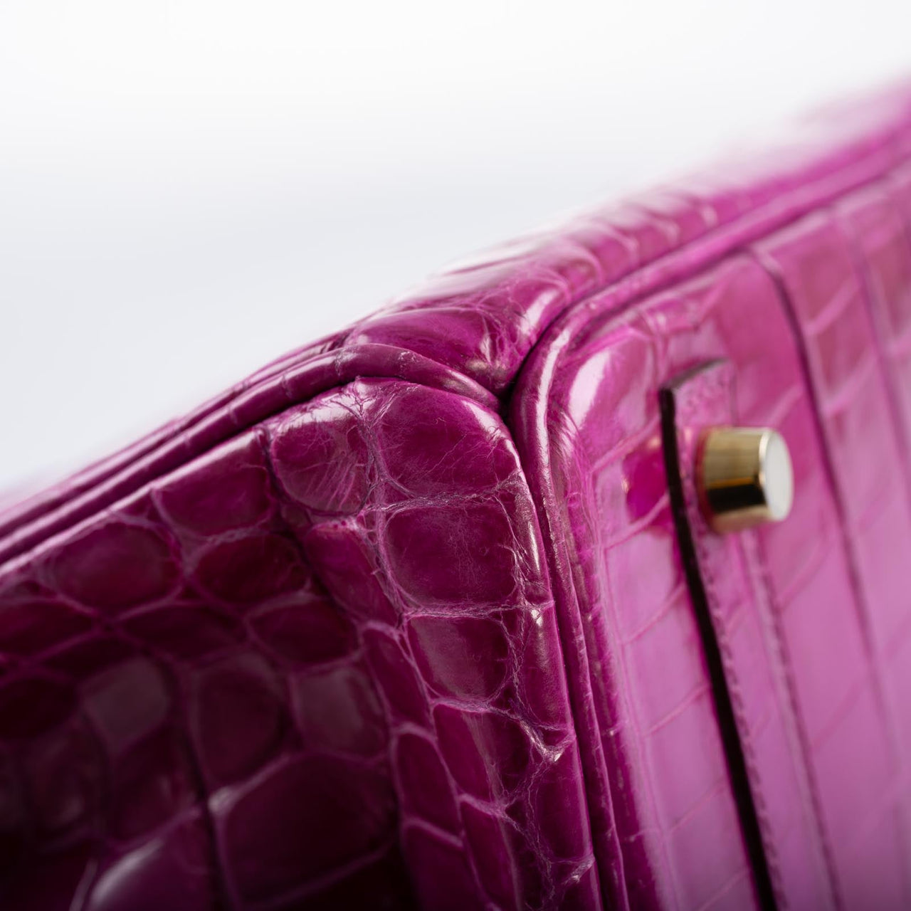 Hermès Birkin 30 Rose Scheherazade Shiny Niloticus Crocodile Gold Hard ...