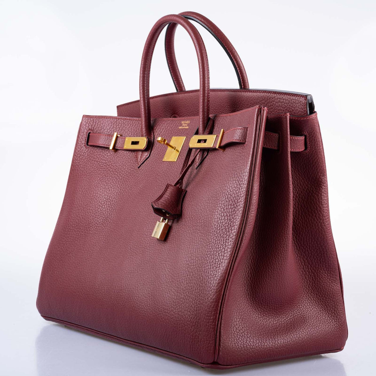 Hermès Birkin 40 Rouge H Vachette Fjord with Gold Hardware – JaneFinds