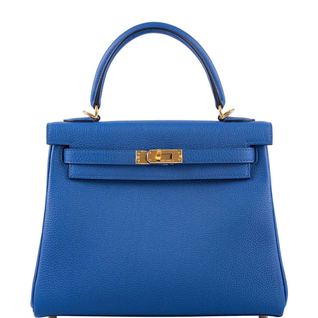 Hermès Kelly 25 Retourne Blue France Togo with Gold Hardware – JaneFinds