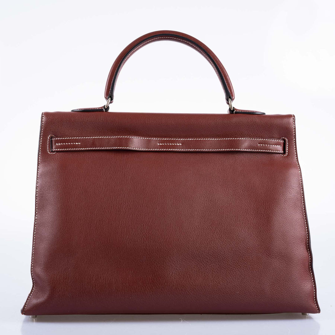 Hermès Kelly Flat 35 Rouge H Swift Palladium Hardware – JaneFinds