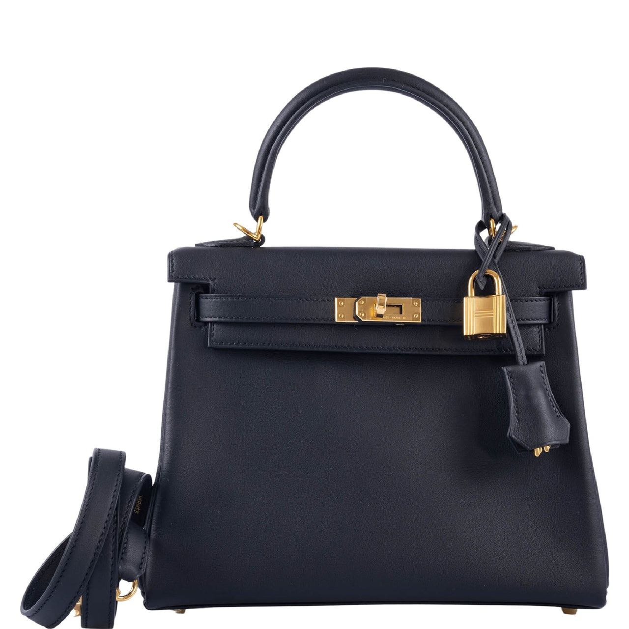 Hermès Kelly Retourne 25 Black Noir Swift with Gold Hardware – JaneFinds